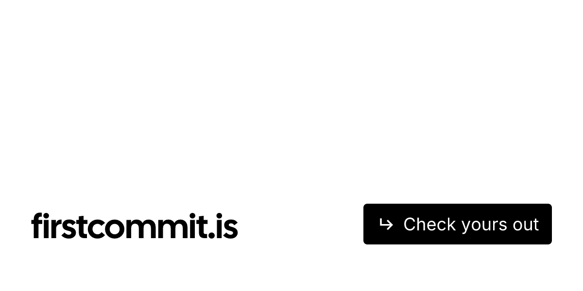 firstcommit.is